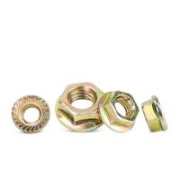 China DIN6923 Carbon Steel Hex Flange Nut Grade 8.8 M10 with Zinc Plated Finish for sale