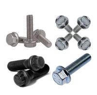 China Plain Finish M8 Flange Titanium Bolts for Industrial Machinery DIN Standard for sale