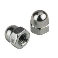 China DIN1587 Hex Domed Cap Nuts Nickel Galvanized M6 M8 M10 ASTM Fastener Certified for sale
