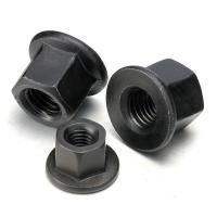 China M10-M30 Hex Flange Thickening Nut with Pad Plate ISO9001 Zinc Coated for sale