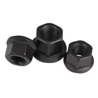 China M10-M30 Hex Flange Thickening Nut with Pad Plate ISO9001 Zinc Coated for sale