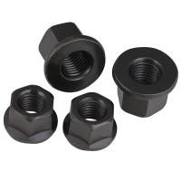 China M10-M30 Hex Flange Thickening Nut with Pad Plate ISO9001 Zinc Coated for sale