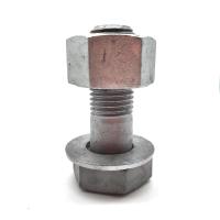 China M16 HDG Hex Head Electric Bolt with Hex Nut and Washer Steel Grade 8.8 Black Oxide for sale