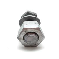 China M16 HDG Hex Head Electric Bolt with Hex Nut and Washer Steel Grade 8.8 Black Oxide for sale