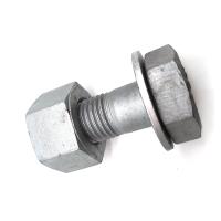 China M16 HDG Hex Head Electric Bolt with Hex Nut and Washer Steel Grade 8.8 Black Oxide for sale