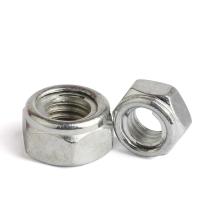 China DIN980 Stainless Steel Metal Insert Hex Lock Nut M8 M10 M12 M16 for Secure Fastening for sale