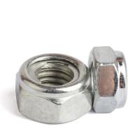 China DIN980 Stainless Steel Metal Insert Hex Lock Nut M8 M10 M12 M16 for Secure Fastening for sale
