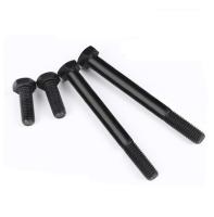 China Grade 10.9 M8x50 Hex Bolt and Nut Set Black Finish Din933 Galvanized Steel for sale