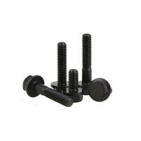 China DIN6921 Hex Flange Bolt with Nut M6 M8 M25 Zinc Coating Carbon Steel Grade 8.8 for sale