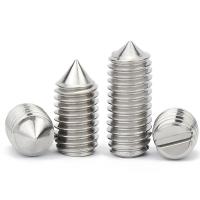 China High Strength Black Oxide Round Flat End Slotted Machine Set Screw with Custom Common for sale