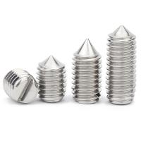 China High Strength Black Oxide Round Flat End Slotted Machine Set Screw with Custom Common for sale