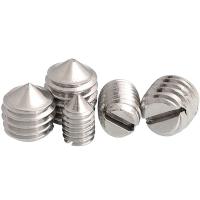 China High Strength Black Oxide Round Flat End Slotted Machine Set Screw with Custom Common for sale