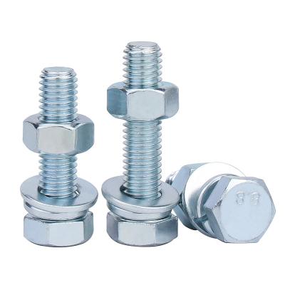 China DIN 933 HDG Full Threaded Hex Bolt Carbon Steel Grade 8.8 10.9 M6 to M64 for sale