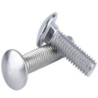 China DIN603 Carriage Bolt Zinc Plated M10x50 ISO9001 Certified Industrial Fastener for sale