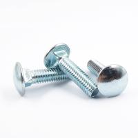 China DIN603 Carriage Bolt Zinc Plated M10x50 ISO9001 Certified Industrial Fastener for sale