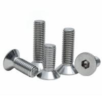 China Customizable DIN ANSI Stainless Steel A2 70 A4 80 CSK Flat Head Hex Socket Bolt Screw for sale