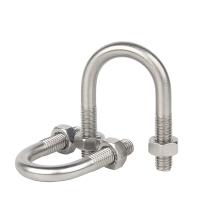 China DIN ANSI Stainless Steel SS304 SS316 U Bolt for Industrial Piping Support 1/2 to 4 Inch for sale