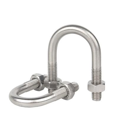 China DIN ANSI Stainless Steel SS304 SS316 U Bolt for Industrial Piping Support 1/2 to 4 Inch for sale
