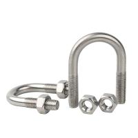 China DIN ANSI Stainless Steel SS304 SS316 U Bolt for Industrial Piping Support 1/2 to 4 Inch for sale