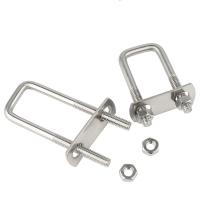 China DIN ANSI Stainless Steel SS304 SS316 U Bolt for Industrial Piping Support 1/2 to 4 Inch for sale