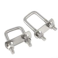China DIN ANSI Stainless Steel SS304 SS316 U Bolt for Industrial Piping Support 1/2 to 4 Inch for sale