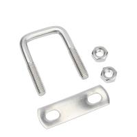 China DIN ANSI Stainless Steel SS304 SS316 U Bolt for Industrial Piping Support 1/2 to 4 Inch for sale