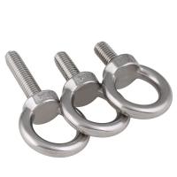 China Custom A2 70 A4 80 Stainless Steel Triangle Ring Lifting Hook Eye Bolts for sale