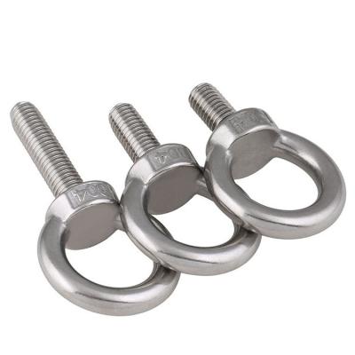 China Custom A2 70 A4 80 Stainless Steel Triangle Ring Lifting Hook Eye Bolts for sale