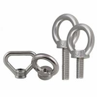 China Custom A2 70 A4 80 Stainless Steel Triangle Ring Lifting Hook Eye Bolts for sale