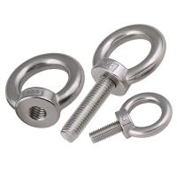 China Custom A2 70 A4 80 Stainless Steel Triangle Ring Lifting Hook Eye Bolts for sale