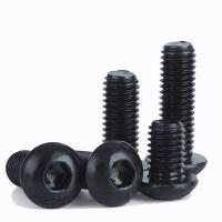 China ISO7380 Hex Socket Button Head Security Cap Screw Bolt with Black Oxide Black Zinc Plated for sale