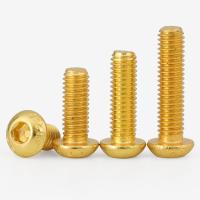 China M5-M100 Copper Brass ISO7380 Hex Socket Button Head Security Cap Screw Bolt for Industrial for sale