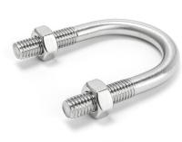 China Hot Dip Galvanized U Shaped Clamp 2 Inch Heavy Duty Fastener for Pipe Support for sale