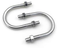 China Hot Dip Galvanized U Shaped Clamp 2 Inch Heavy Duty Fastener for Pipe Support for sale