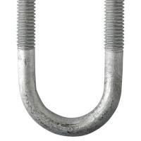 China Hot Dip Galvanized U Shaped Clamp 2 Inch Heavy Duty Fastener for Pipe Support for sale