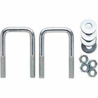 China Hot Dip Galvanized U Shaped Clamp 2 Inch Heavy Duty Fastener for Pipe Support for sale