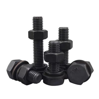 China Steel Structure Bolt DIN933 10.9S Black Oxide Large Hexagon M20 for Strength Applications for sale