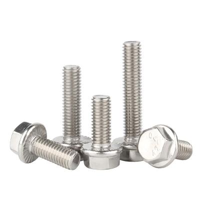 China M5-M100 Galvanized Outer Hexagon Flange Screw with Anti-Skid Surface for sale