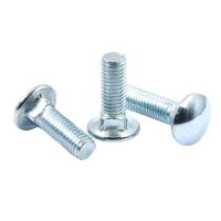 China 304 Stainless Steel Half Round Head Carriage Bolt M6-M16 DIN603 Grade 8.8 Galvanized for sale