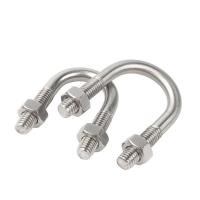 China ISO9001 Certified 304 Stainless Steel U-Shaped Screw High Strength M12 for Mechanical Use for sale