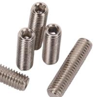 China Grade 12.9 Stainless Steel Hexagon Socket Set Screw DIN914 M3-M16 Flat End Concave Point for sale