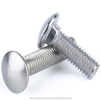 China 304 Stainless Steel Round Head Square Neck Bridge Bolt DIN603 Grade 8.8 Galvanized M12x100 for sale