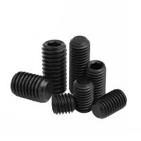 China Concave End Fixed Hex Socket Screw DIN913 Grade 12.9 304 Stainless Steel Plain Finish for sale
