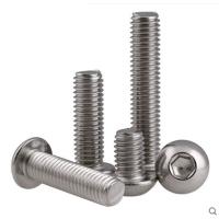 China 304 Stainless Steel Half Round Head Hexagonal Pan Head Screw DIN ANSI M6 M8 M10 for sale