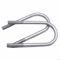 China 304 Stainless Steel U-Bolt DIN3570 Horseback Pipe Clamp Embedded U-Clamp 1/2 inch for sale