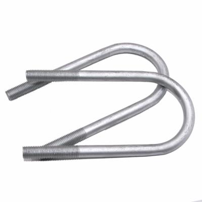 China 304 Stainless Steel U-Bolt DIN3570 Horseback Pipe Clamp Embedded U-Clamp 1/2 inch for sale