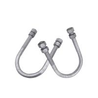 China 304 Stainless Steel U-Bolt DIN3570 Horseback Pipe Clamp Embedded U-Clamp 1/2 inch for sale
