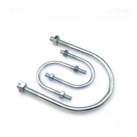 China 304 Stainless Steel U-Bolt DIN3570 Horseback Pipe Clamp Embedded U-Clamp 1/2 inch for sale