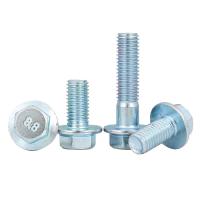 China High Strength DIN6921 Carbon Steel 8.8 Grade Galvanized Outer Hexagonal Head Flange Screw for sale