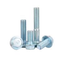 China High Strength DIN6921 Carbon Steel 8.8 Grade Galvanized Outer Hexagonal Head Flange Screw for sale